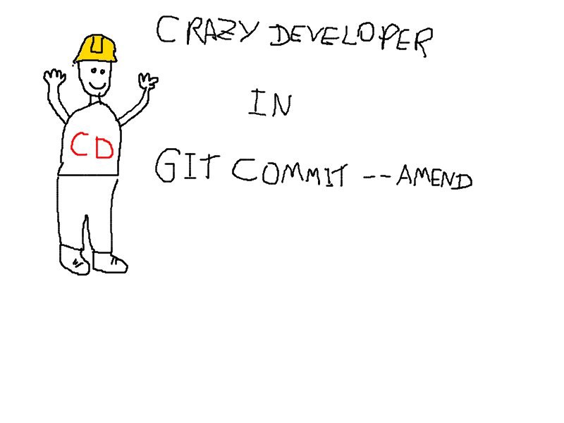 Crazy Developer in Git commit – -amend - The Miners
